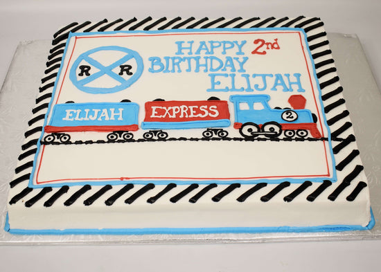 Rail Road Crossing Train Cake – McArthur's Bakery
